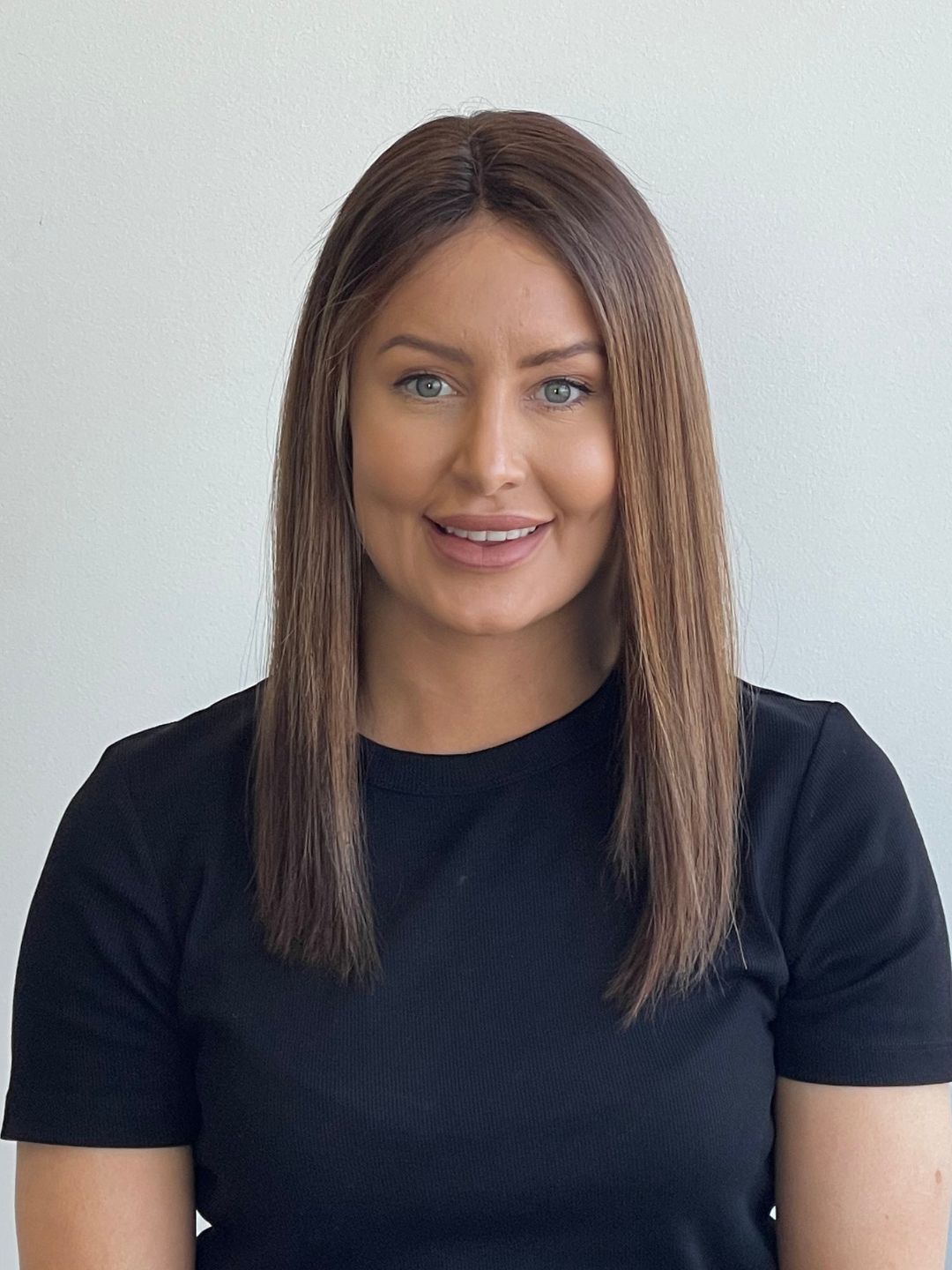 16" Warm Brown balayage Lace Front topper – Beverly May Hair